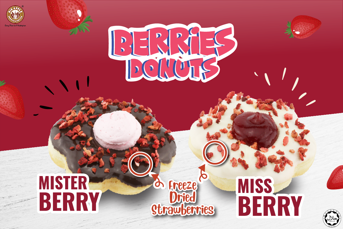 Discover the Irresistible Flavors of Berries Donuts at Big Apple