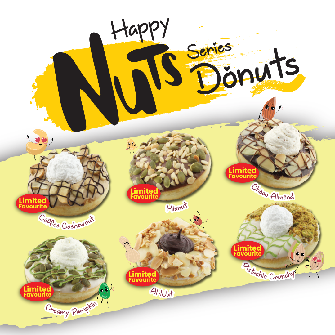Happy Nuts Series | Big Apple Donuts & Coffee Malaysia
